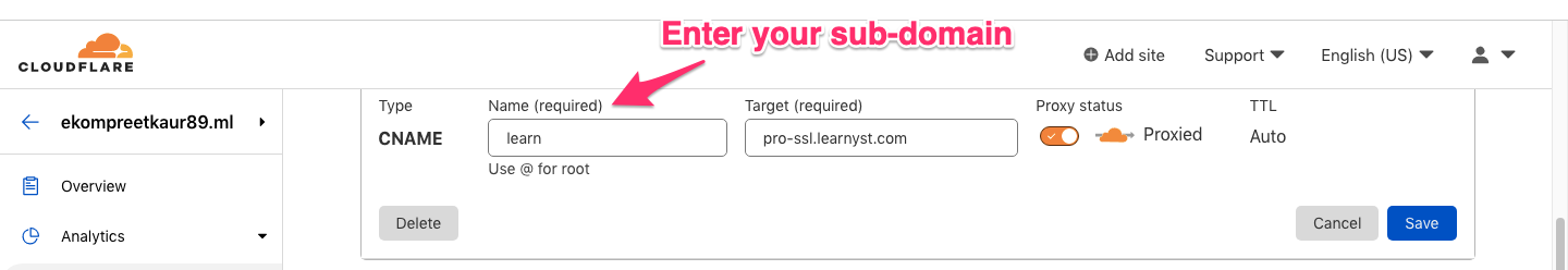 How to Set up Your Custom Domain in CloudFlare